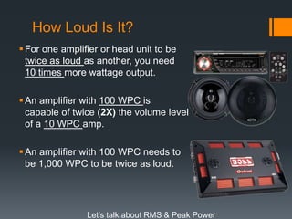 Basic Car Audio | PPTX