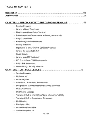 Basic cargo course manual | PDF