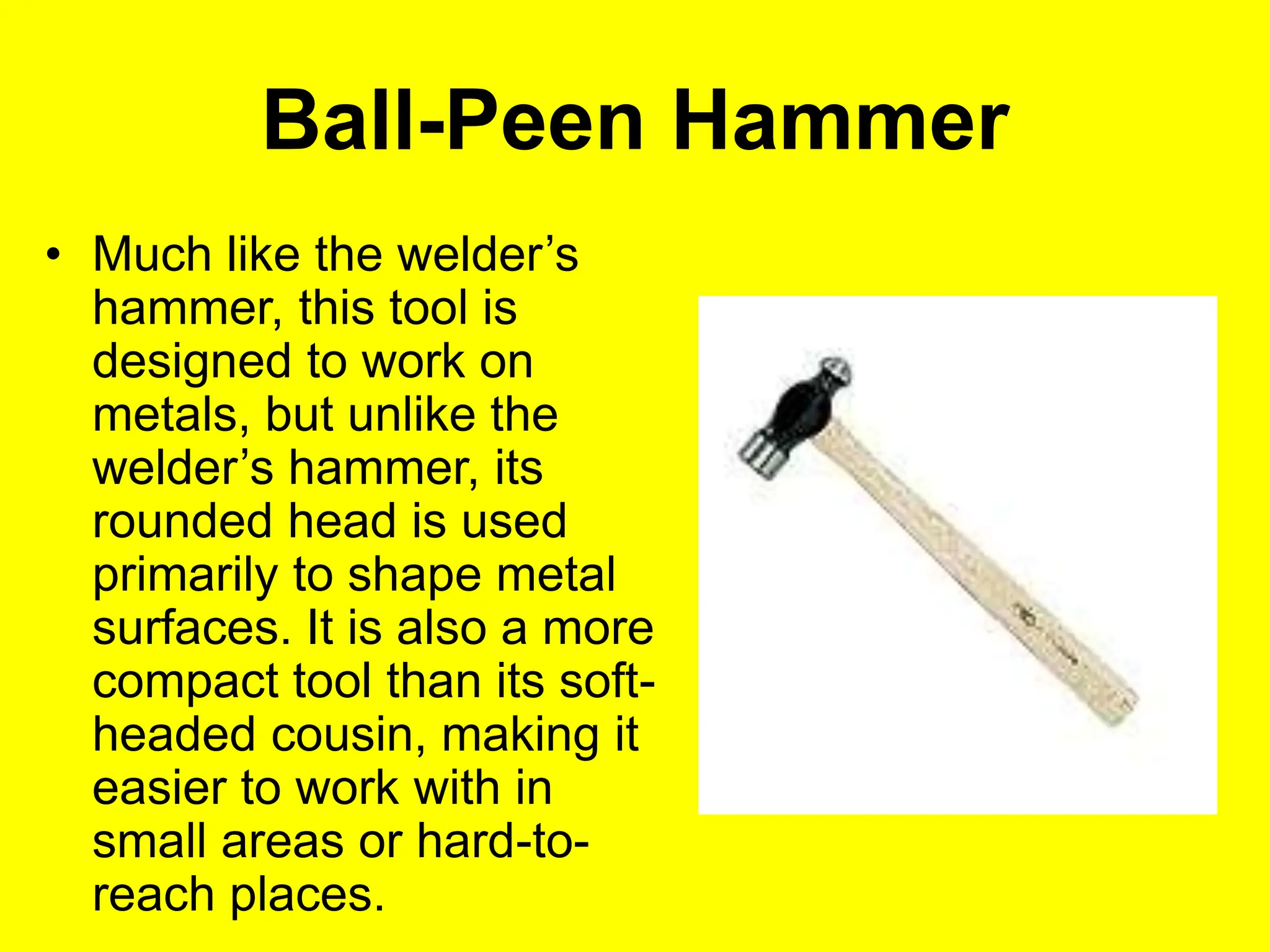 Basic Carpentry Hand Tools- Hammers and safety | PPT