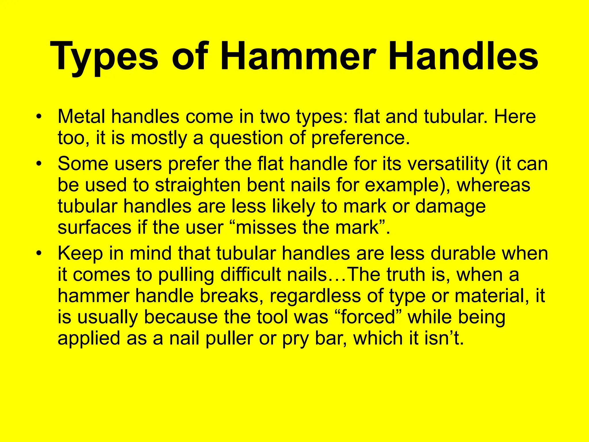 Basic Carpentry Hand Tools- Hammers and safety | PPT