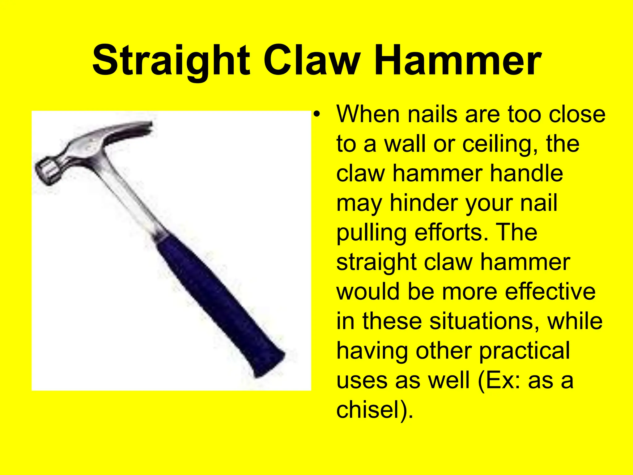Basic Carpentry Hand Tools- Hammers and safety | PPT
