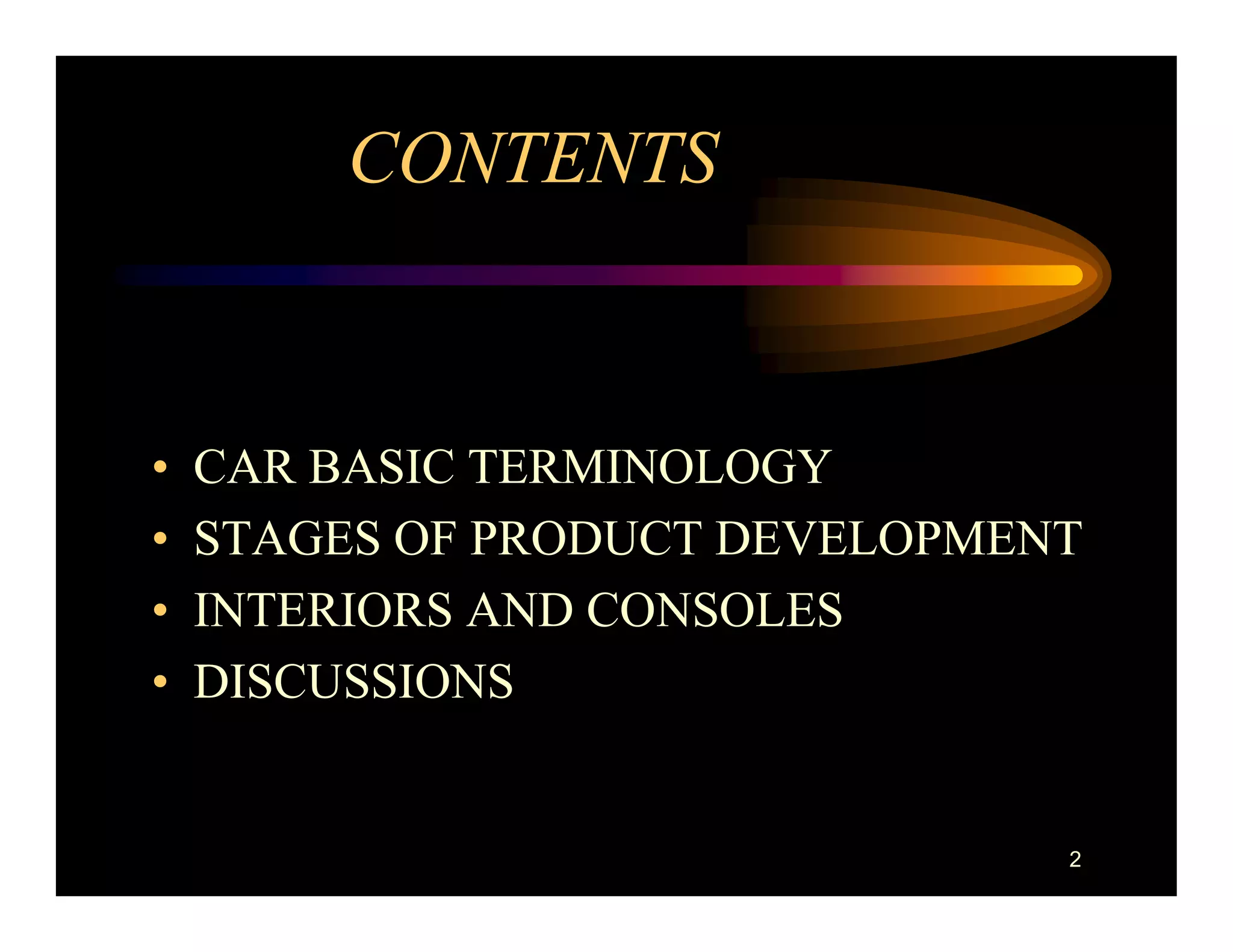 Basic car terminologies | PDF