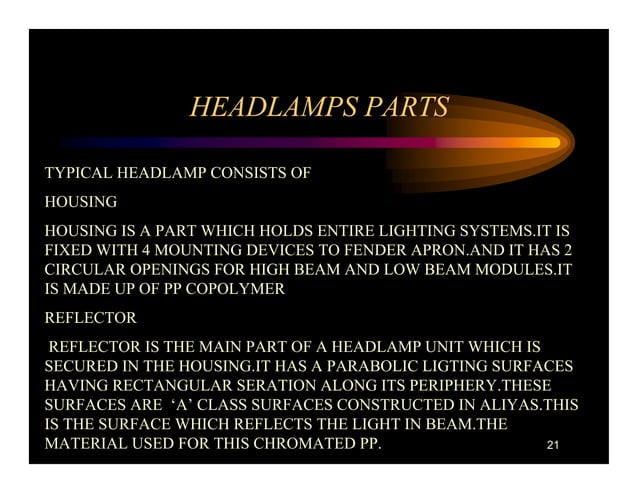 Basic car terminologies | PDF