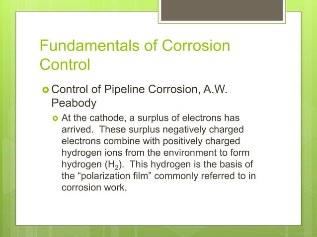 Basic Cathodic Protection - CP Series - Eric Langelund | PPT