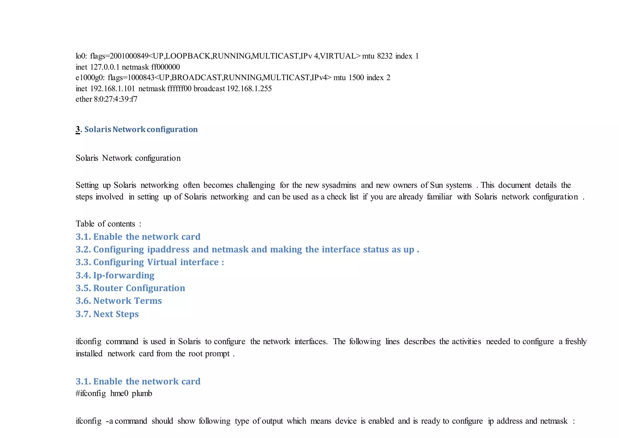 Basic cau hinh ip tren solaris | DOCX