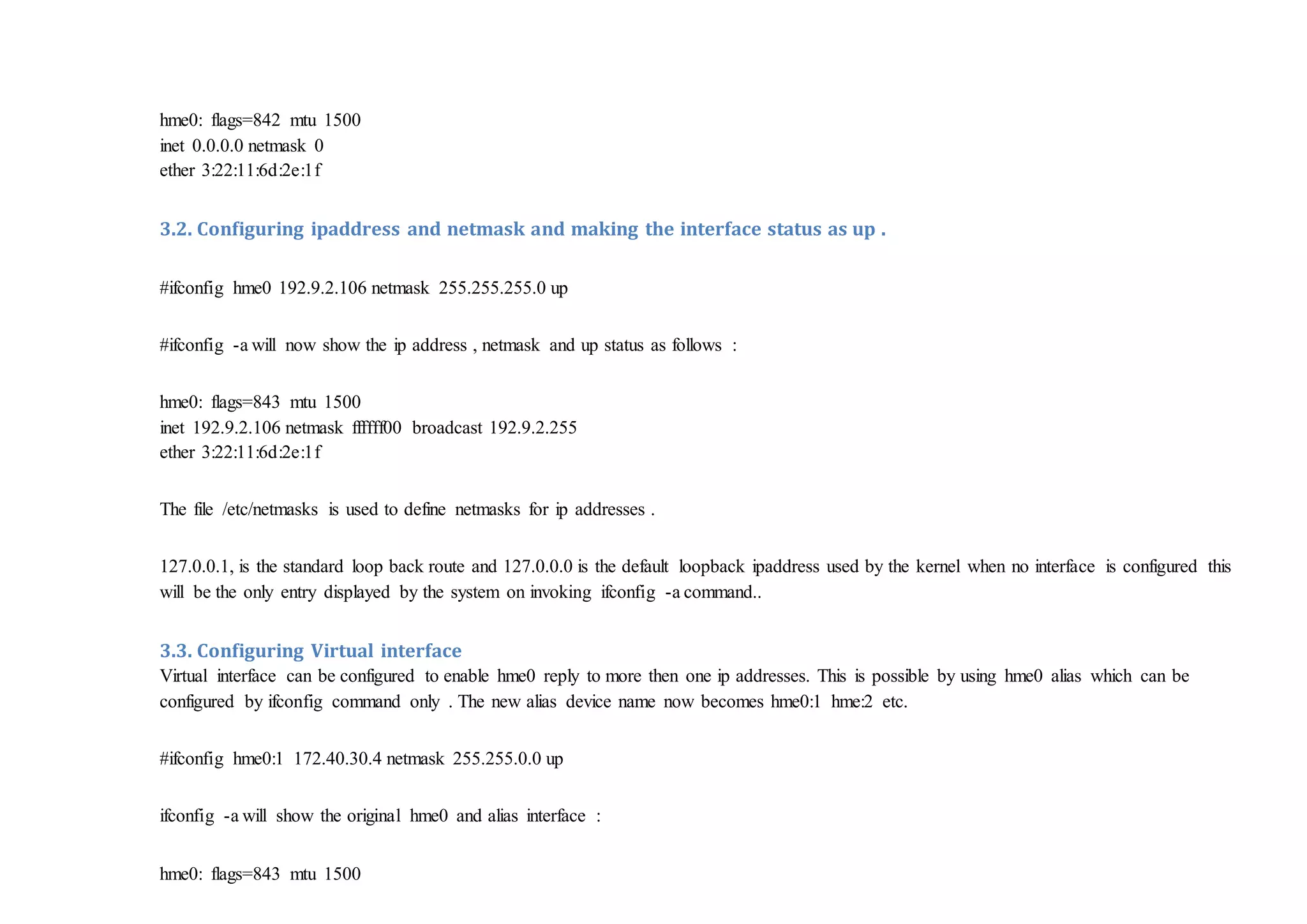 Basic cau hinh ip tren solaris | DOCX