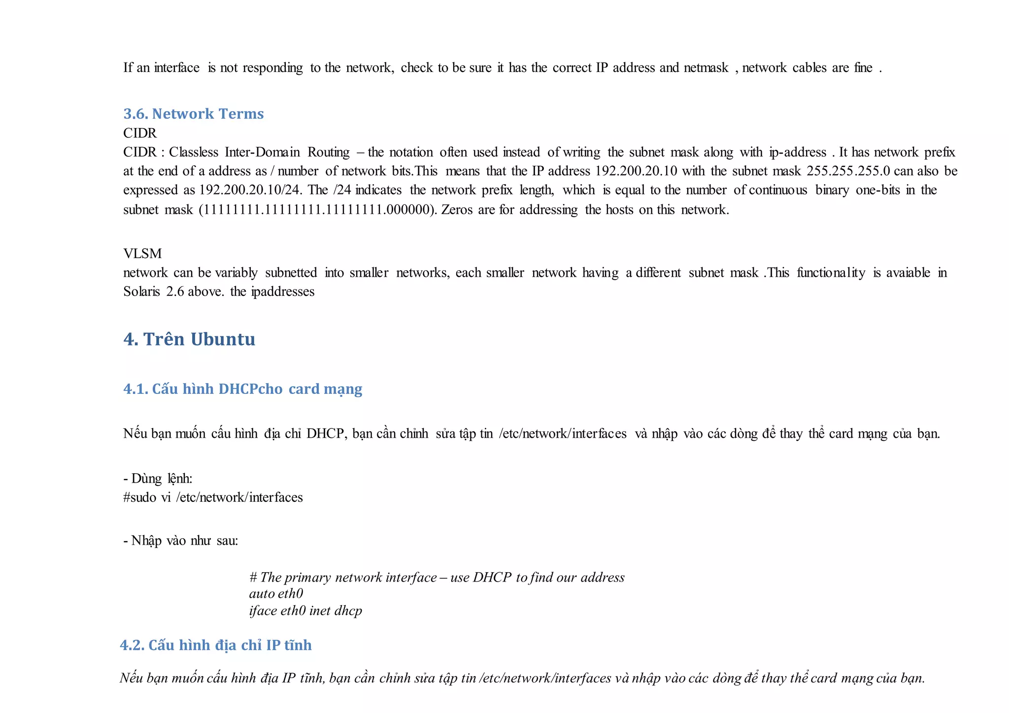 Basic cau hinh ip tren solaris | DOCX