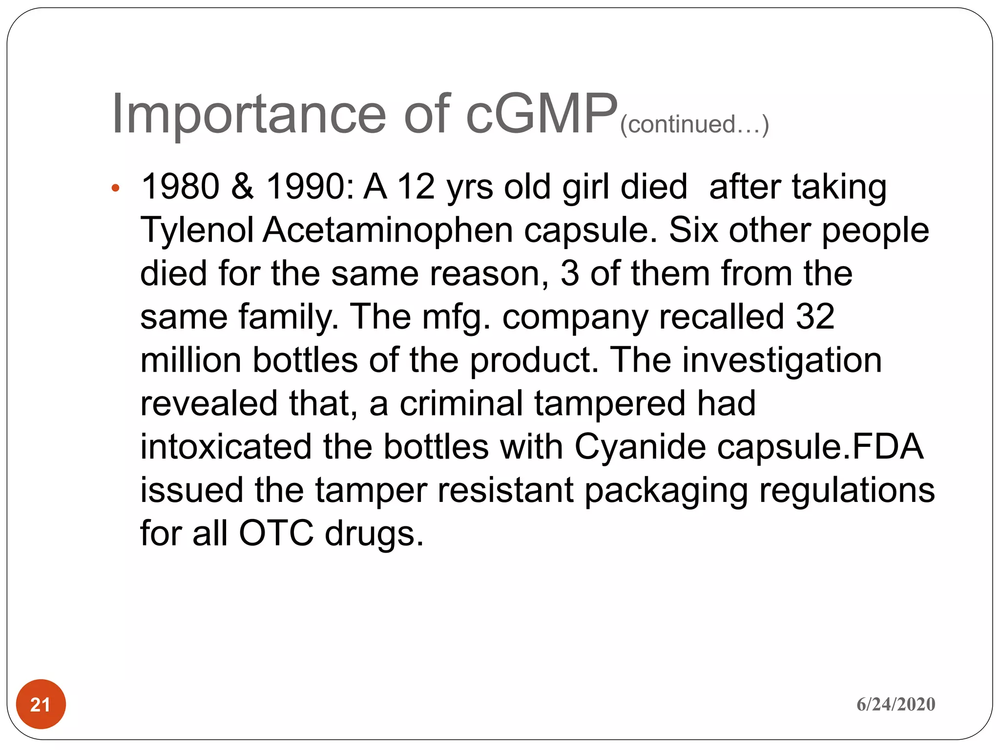 Basic cGMP | PPT
