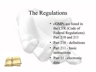 Basic cGMPs | PPT | Manufacturing Industry | Industries