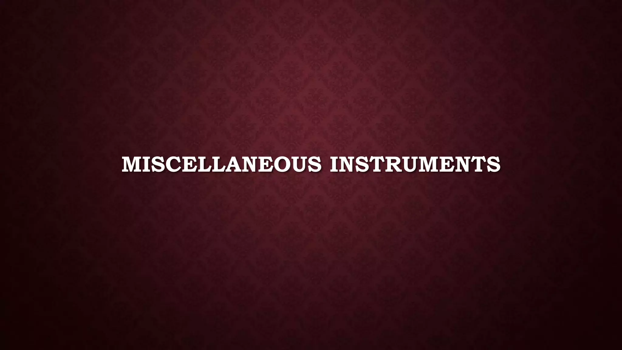 Basic Chairside Instruments: Tray Systems | PPTX