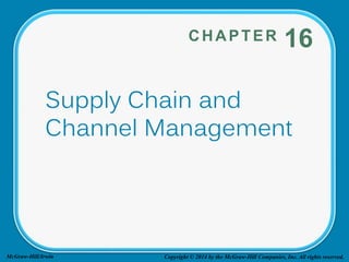 Basic chap016 | PPTX | Logistics | Business