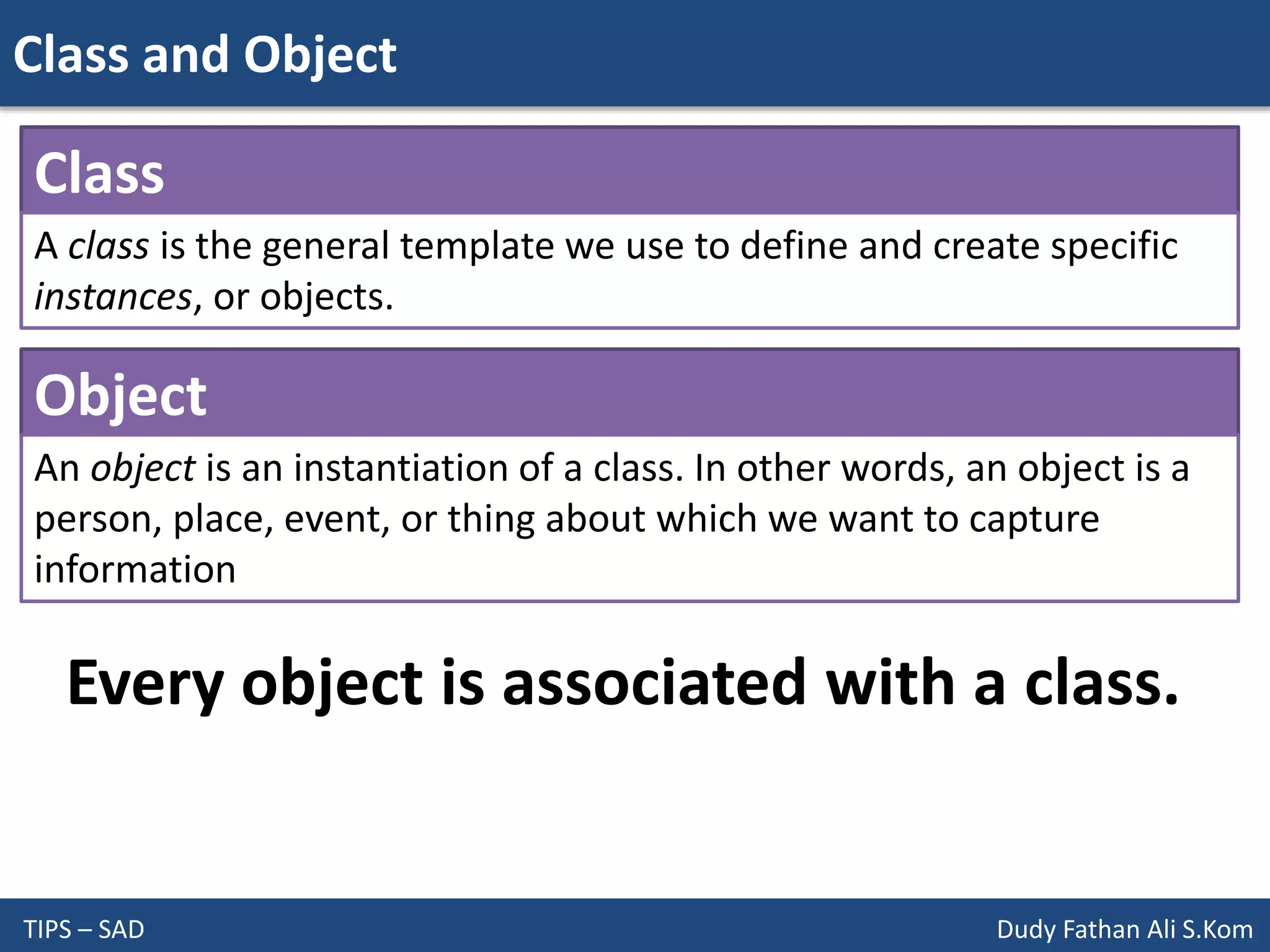 System Analysis and Design - Basic Characteristic of Object-Oriented ...