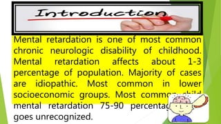 Basic characteristics of mental retardation of child | PPTX | Pregnancy ...