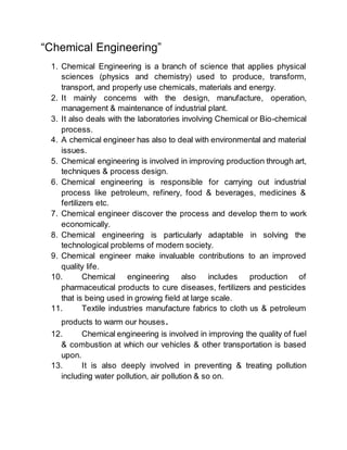 BASIC CHEMICAL ENGINEERING (50 points) | DOCX