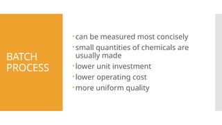 Basic Chemical Processing of the Basic Chemicals | PPTX