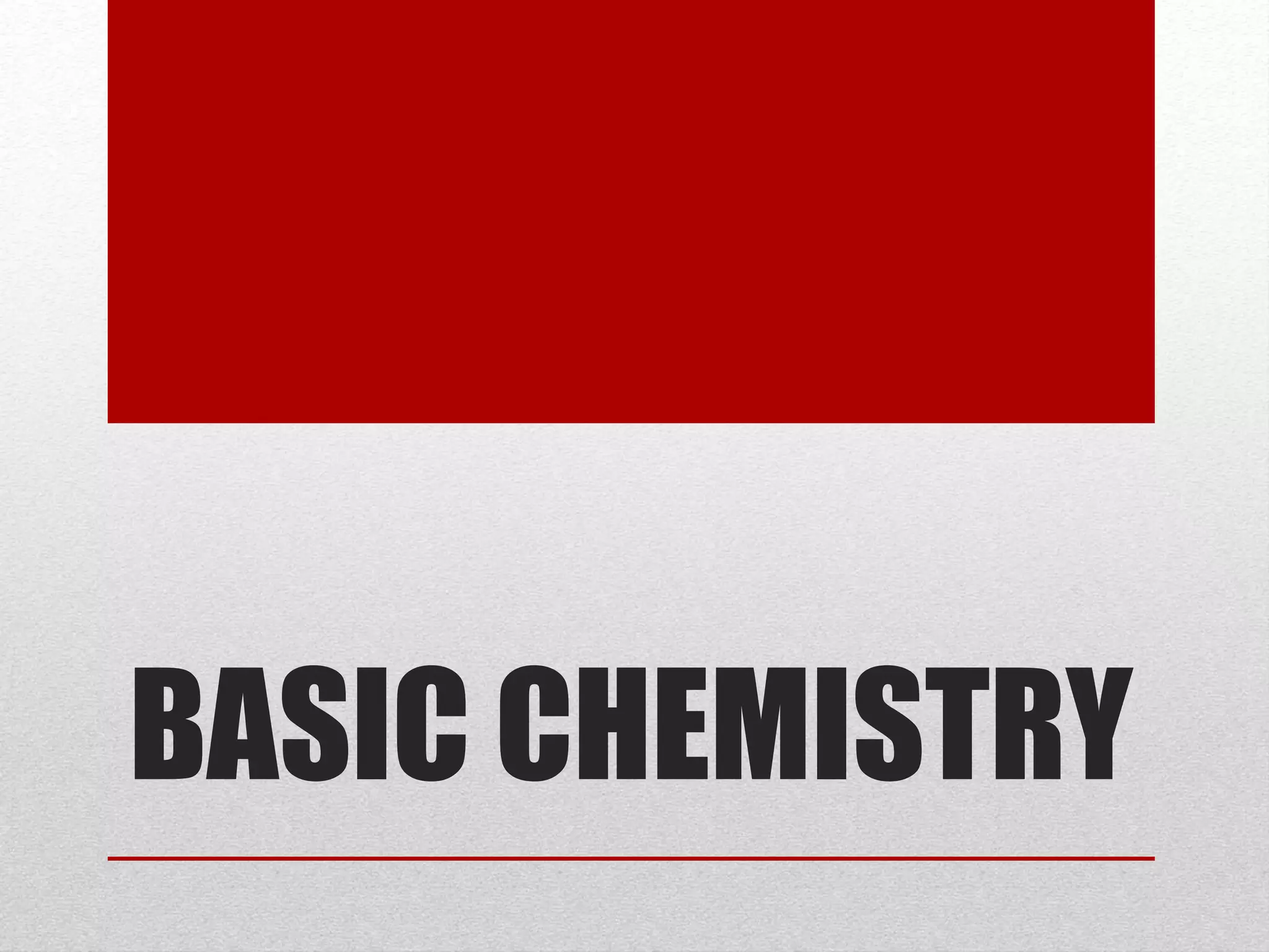 Basic chemistry | PPT
