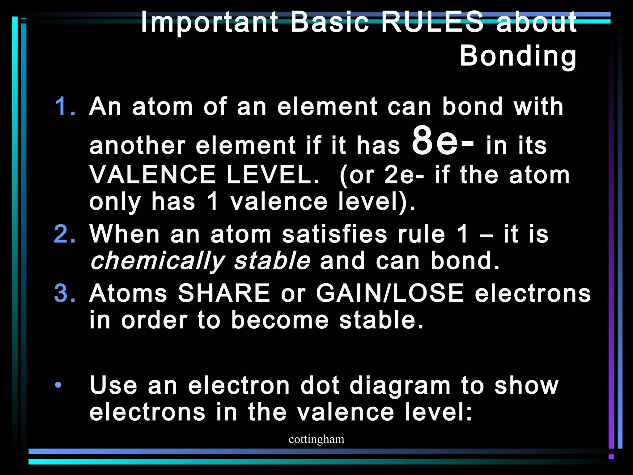 Basic Chemistry for Biologists | PPT