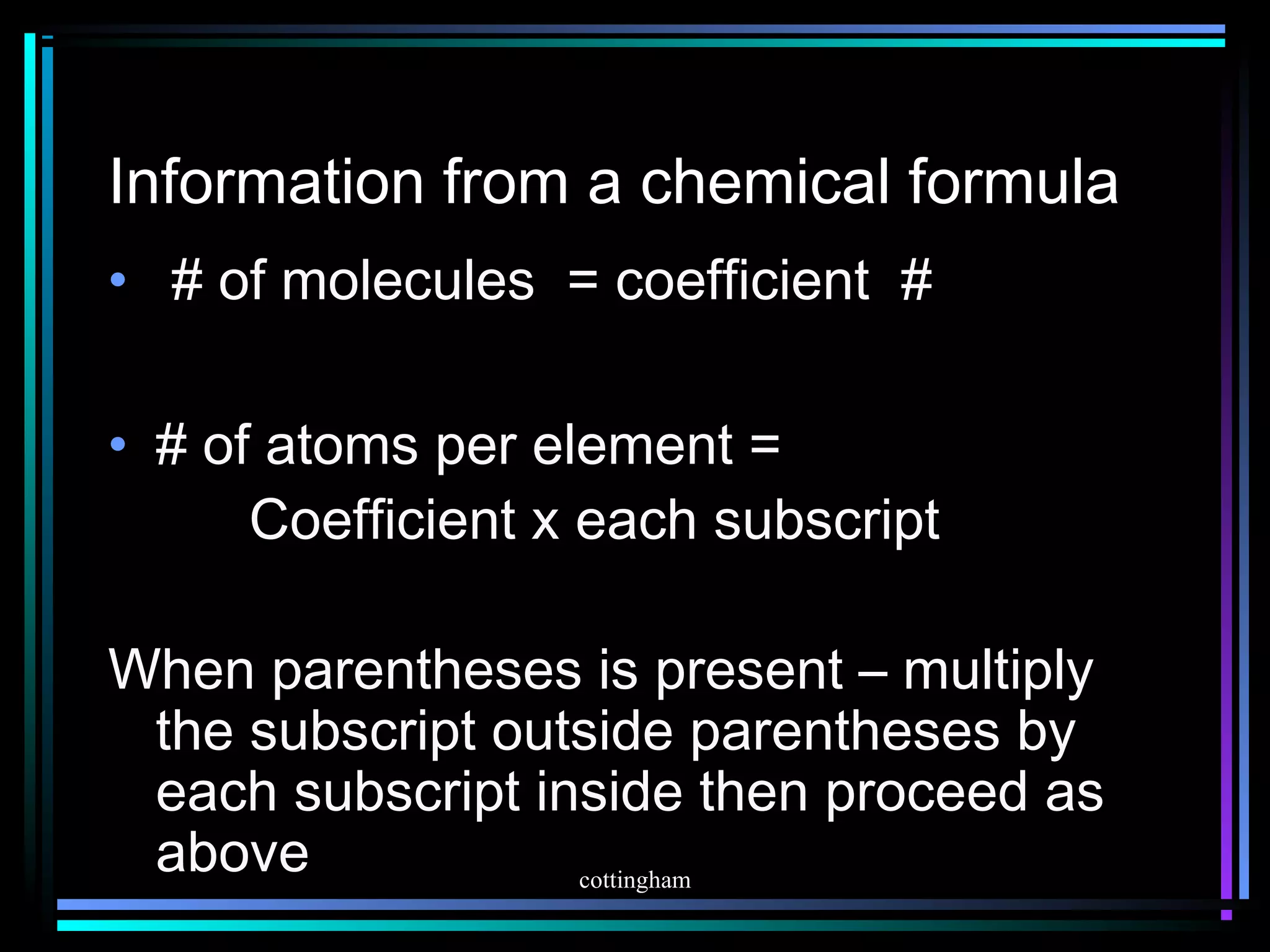 Basic Chemistry for Biologists | PPT
