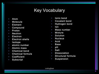 Basic Chemistry for Biologists | PPT