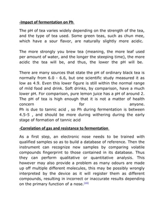 Basic chemistry of tea | DOC