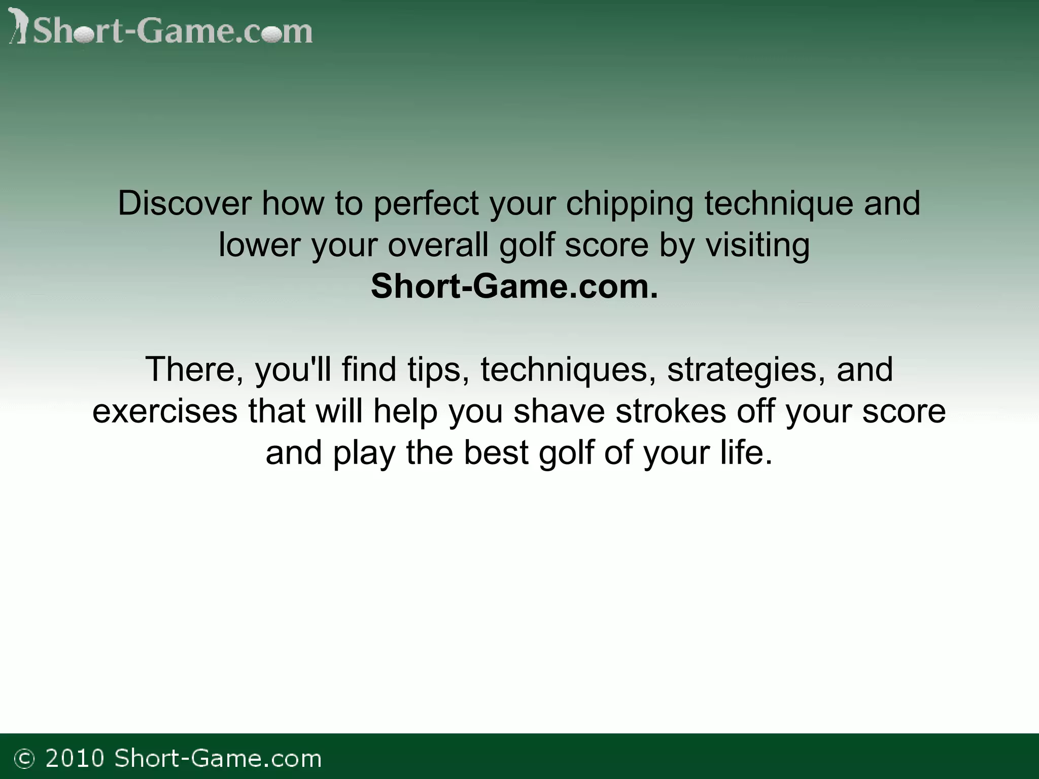 Basic Chipping Types in Golf | PPT | Golf | Sports