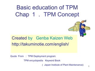 TPM for lean manufacturing | lean tools | PDF