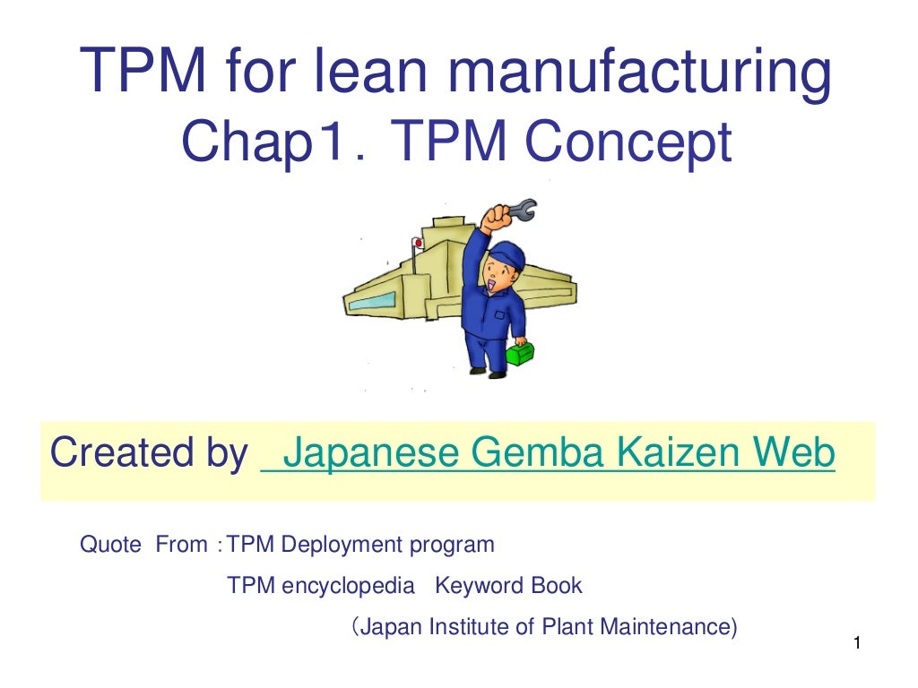 TPM for lean manufacturing | lean tools