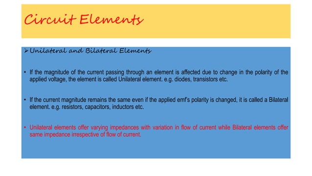 Basic Circuit Elements & Introductory Concepts.pptx | Computer Networking | Computing
