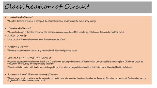 Basic Circuit Elements & Introductory Concepts.pptx | Computer Networking | Computing
