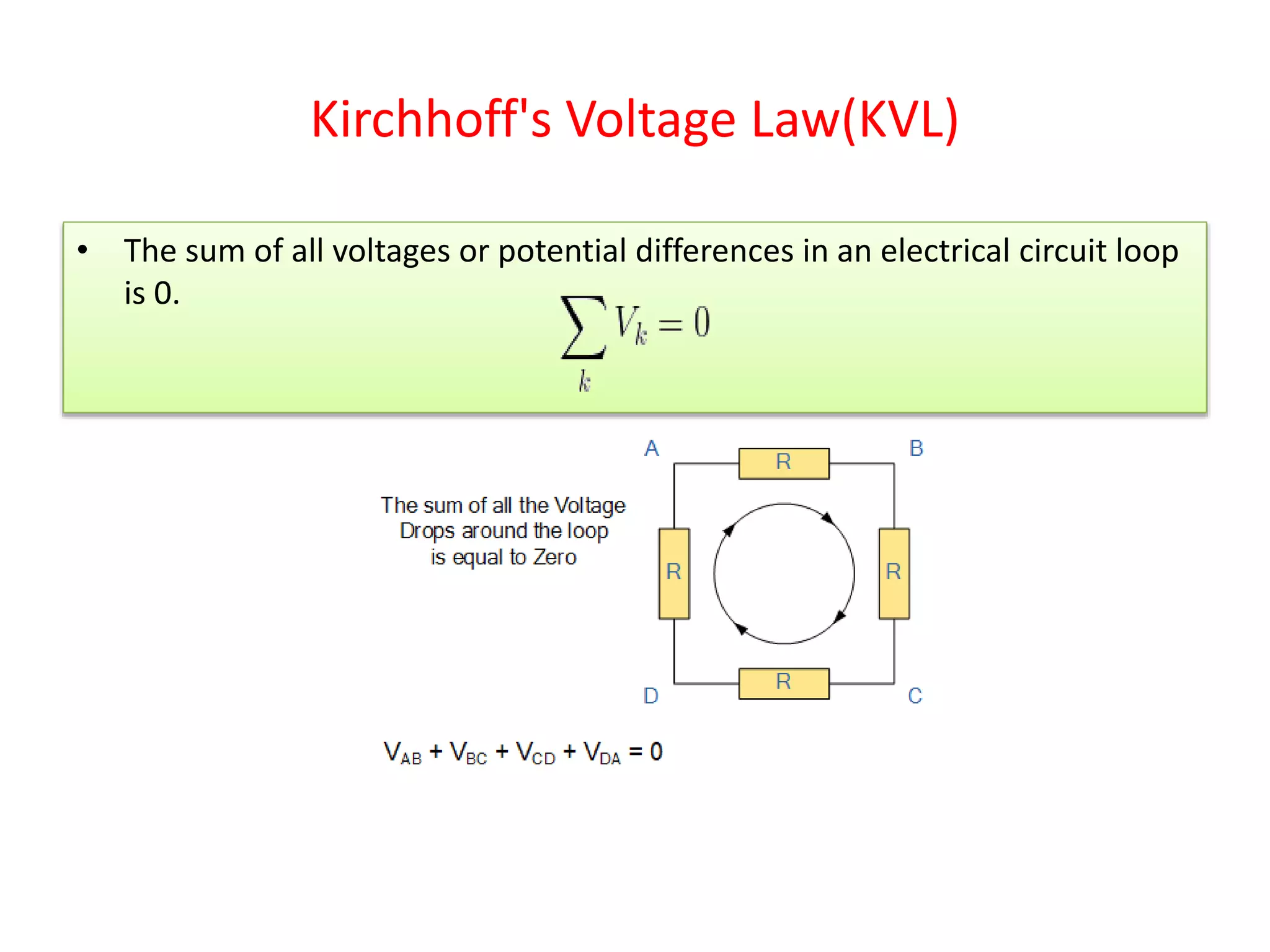 Basic circuit laws | PPTX