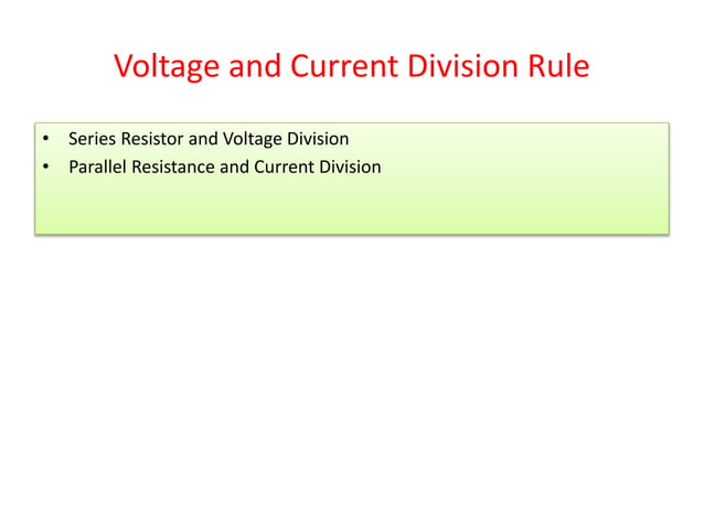 Basic circuit laws | PPT