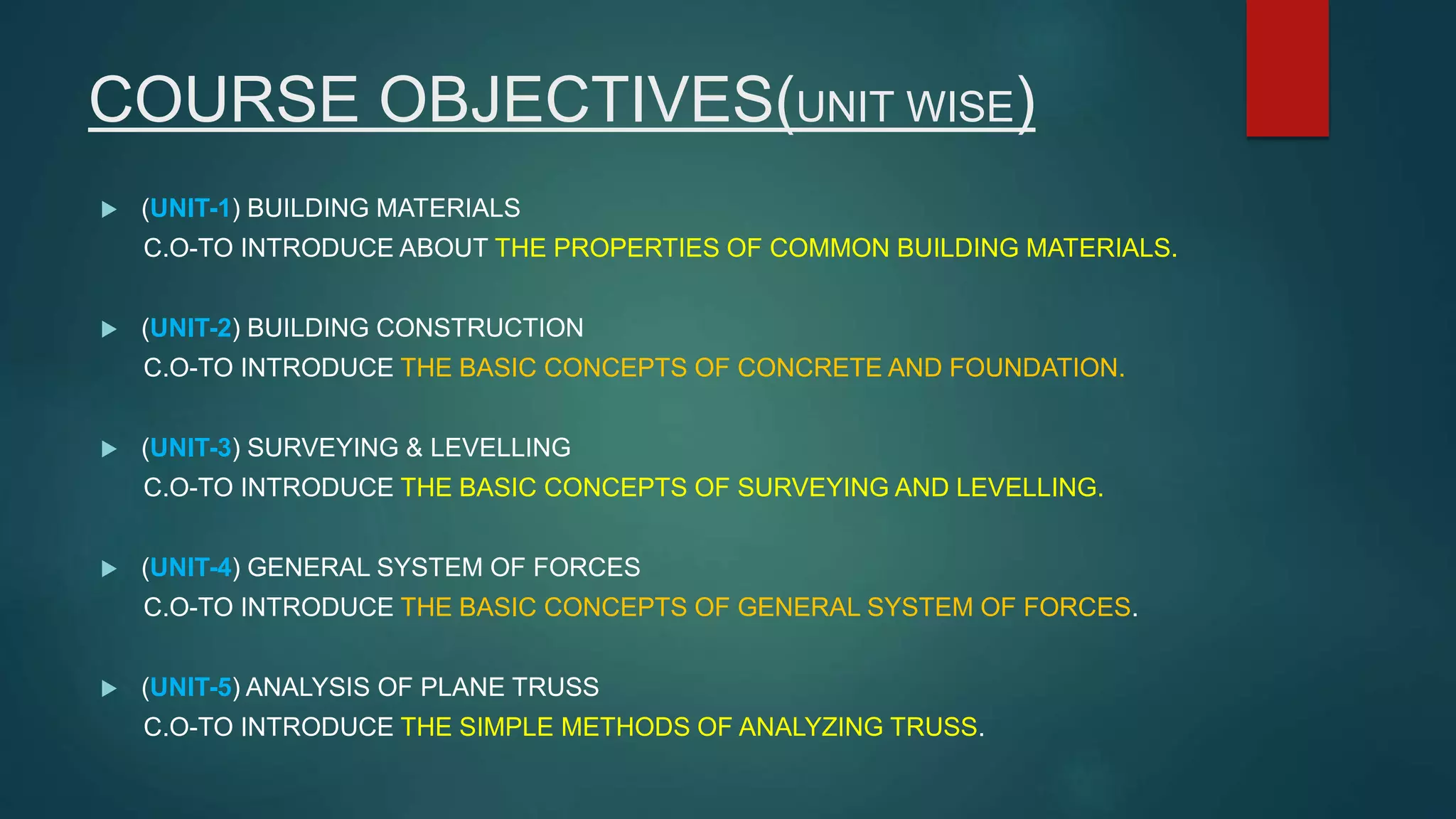 Building materials, Basic civil engineering ,unit-1 | PPTX