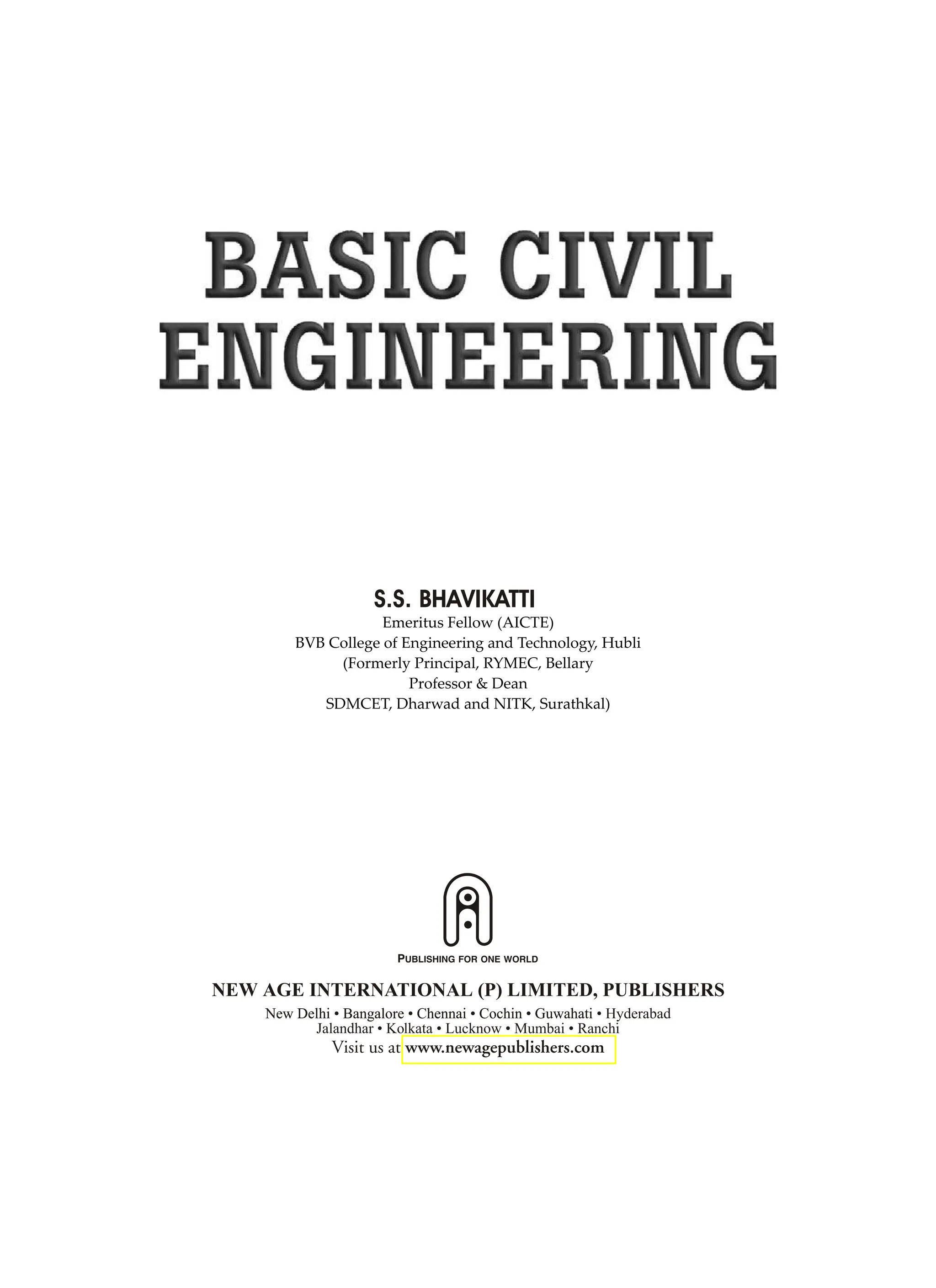 Basic Civil Engineering by S S Bhavikatti.pdf