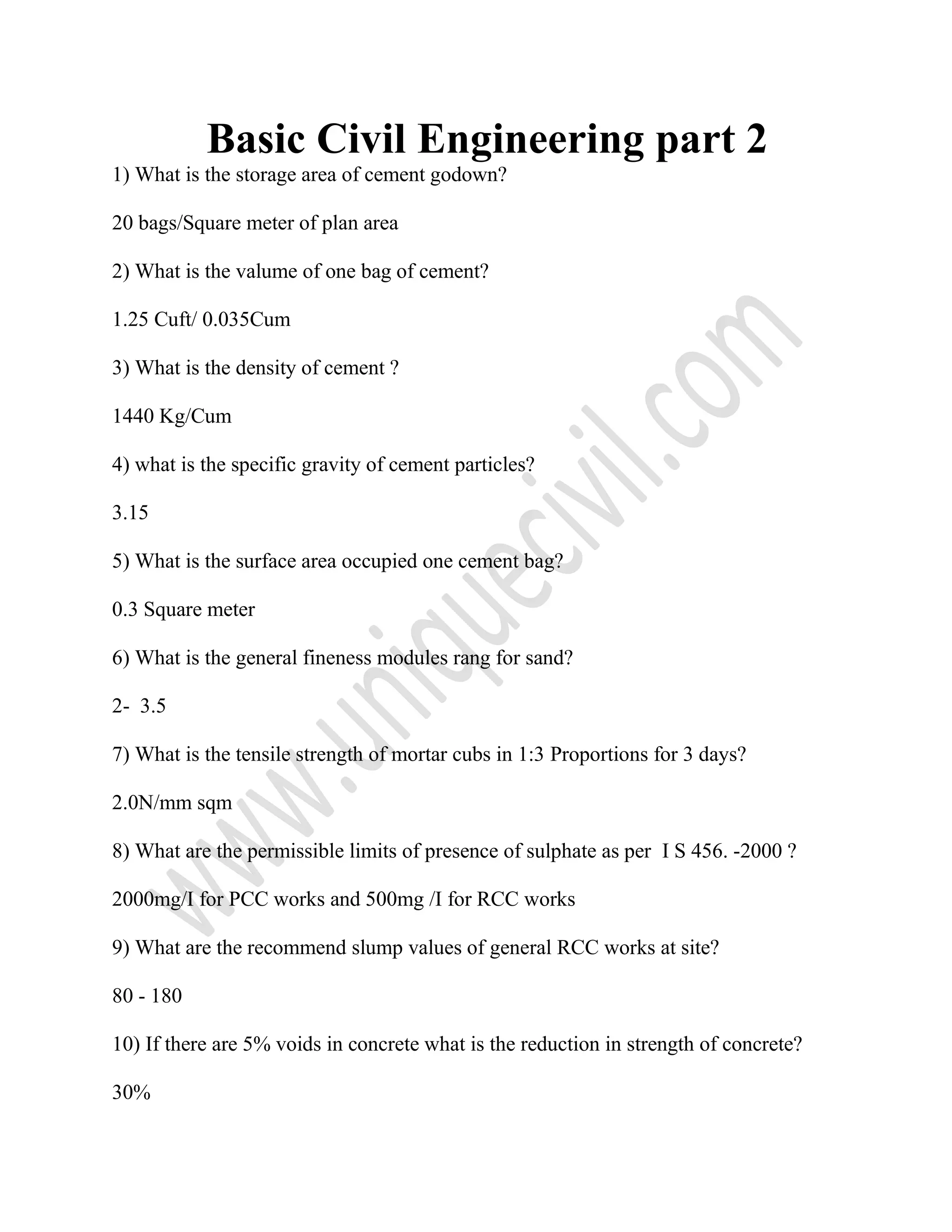 Basic civil engineering part 2 | PDF | Civil Engineering Industry ...