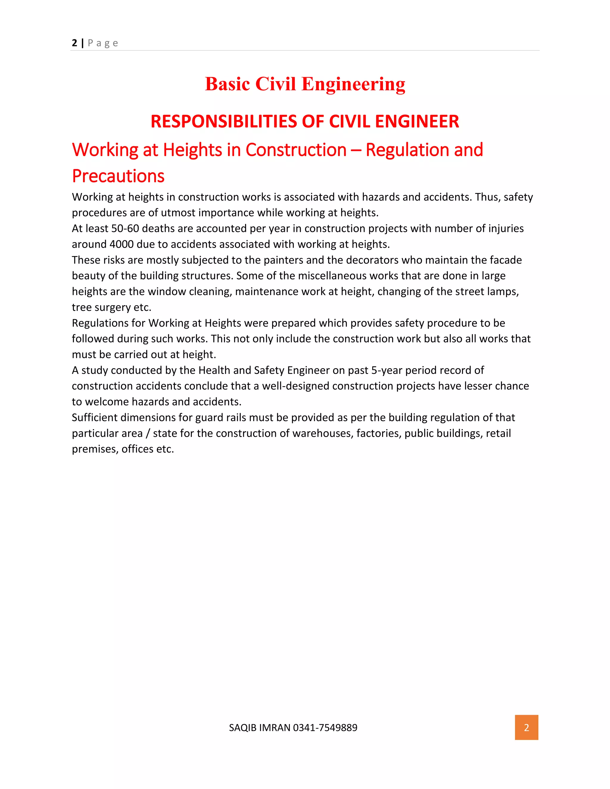 Basic civil engineering pdf | PDF