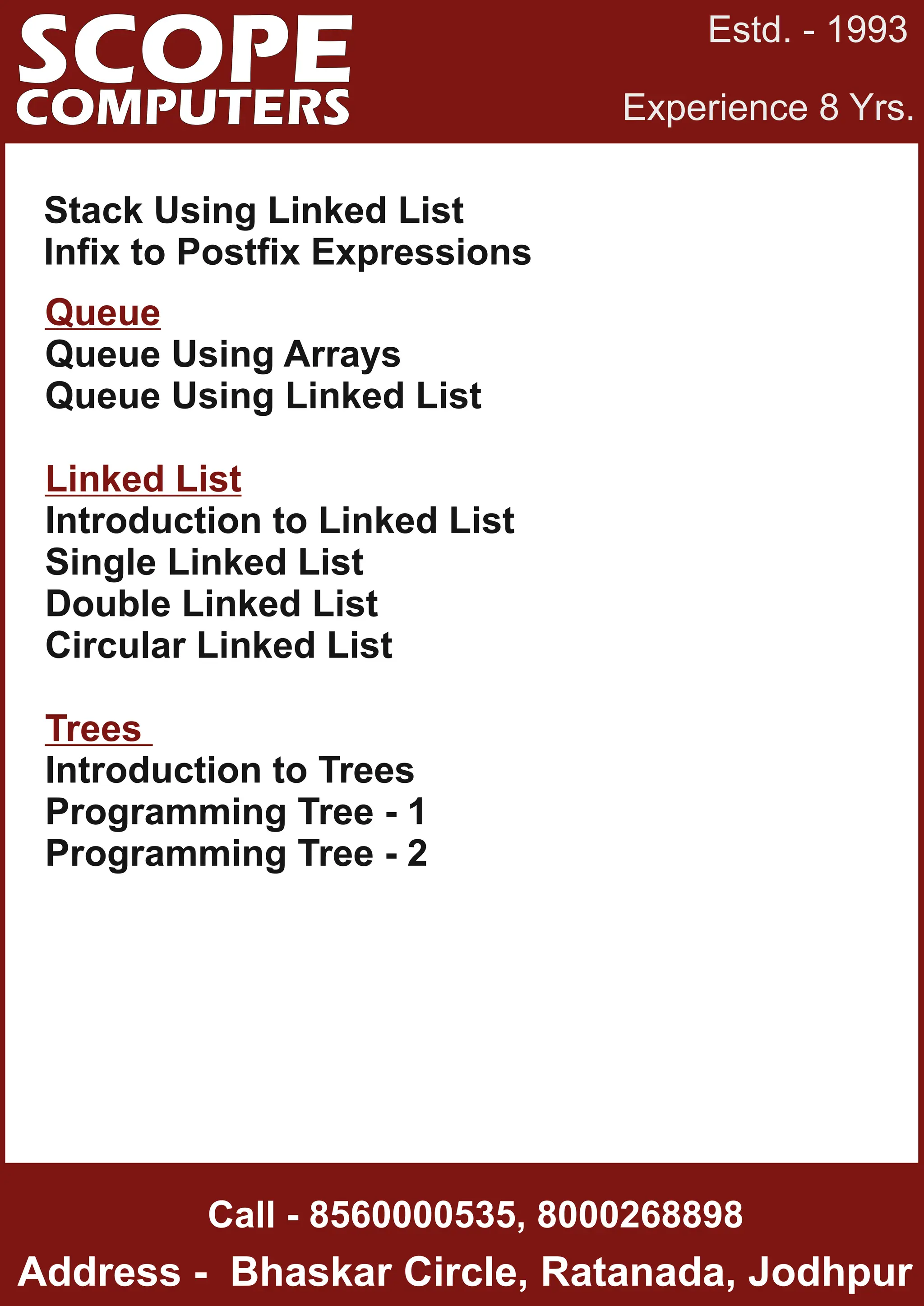 basic c language scope computers jodhpur | PDF