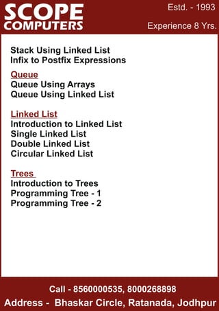basic c language scope computers jodhpur | PDF