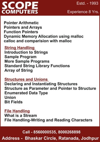 basic c language sllaybus scope computers | PDF
