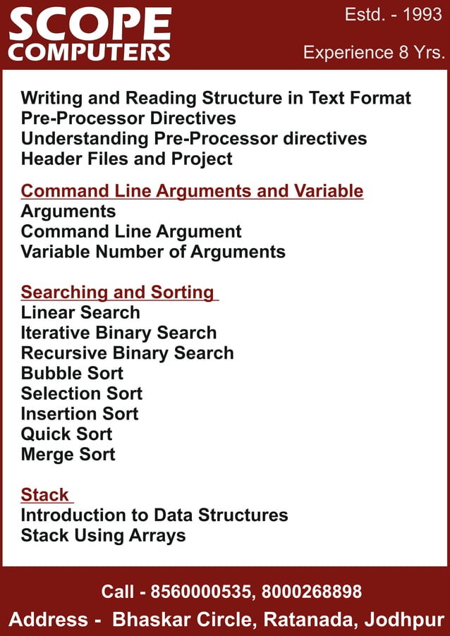 basic c language sllaybus scope computers | PDF
