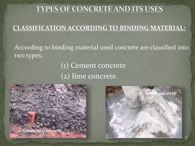 Basic classification of concrete | PPT