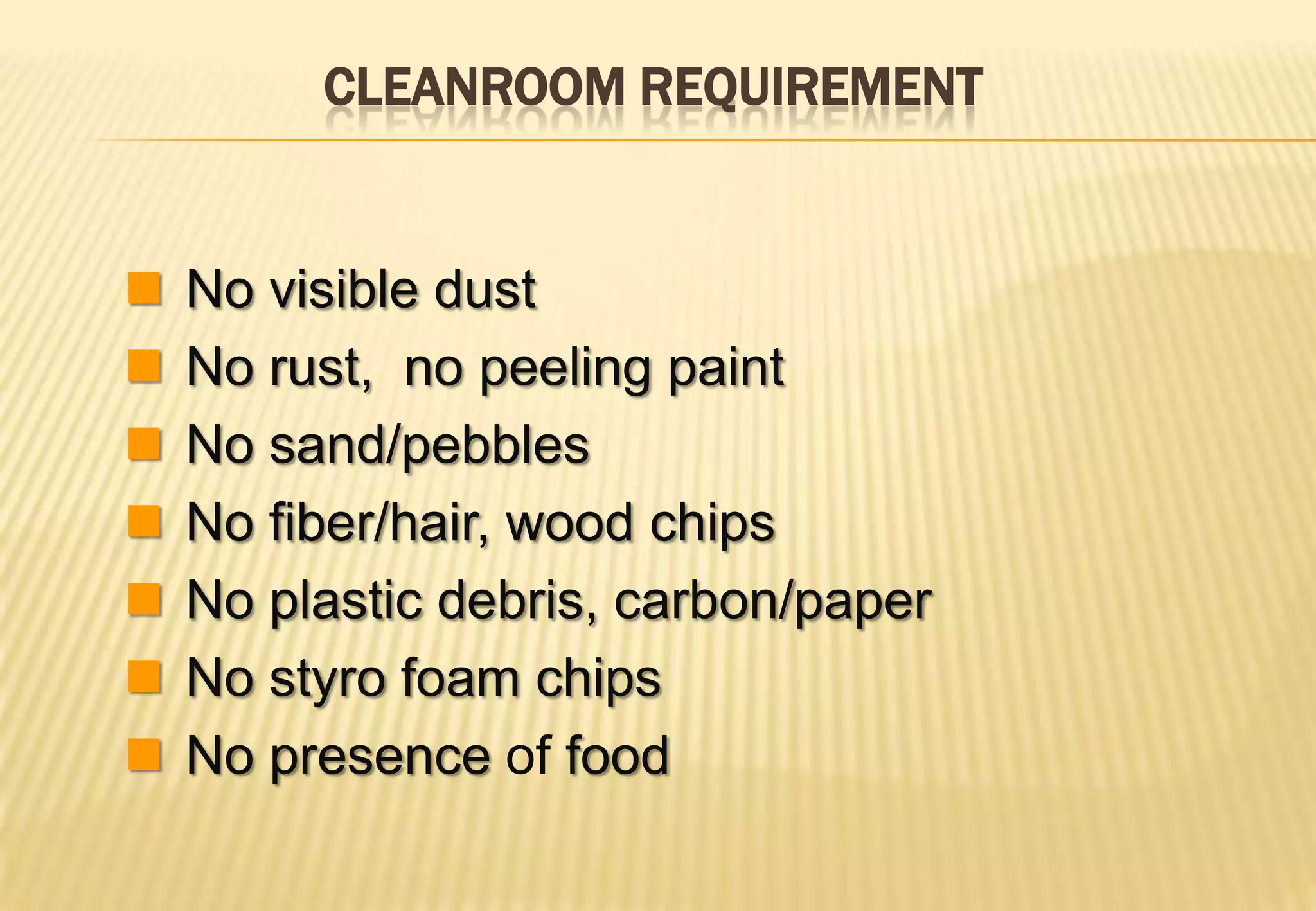Basic Cleanroom Protocol | PPTX