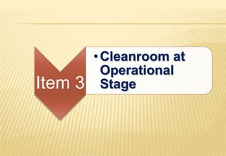 Basic Cleanroom Protocol | PPTX