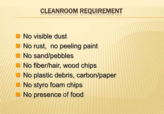 Basic Cleanroom Protocol | PPTX