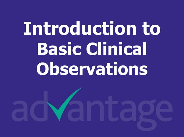 Basic clinical observations | PDF