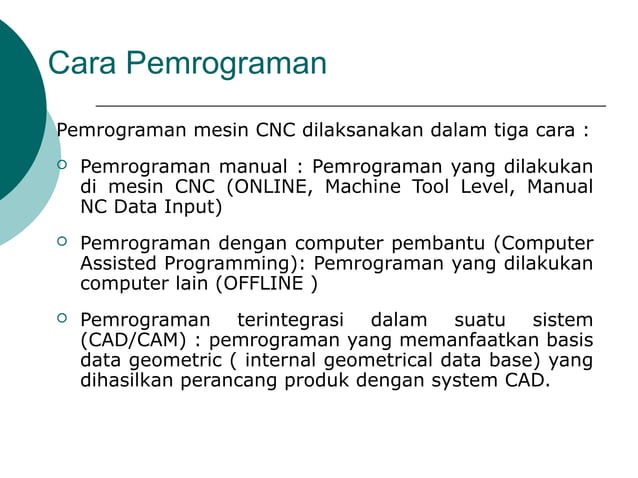 Basic cnc programming awal | PPT