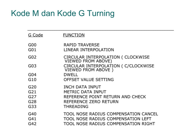 Basic cnc programming g code | PPT