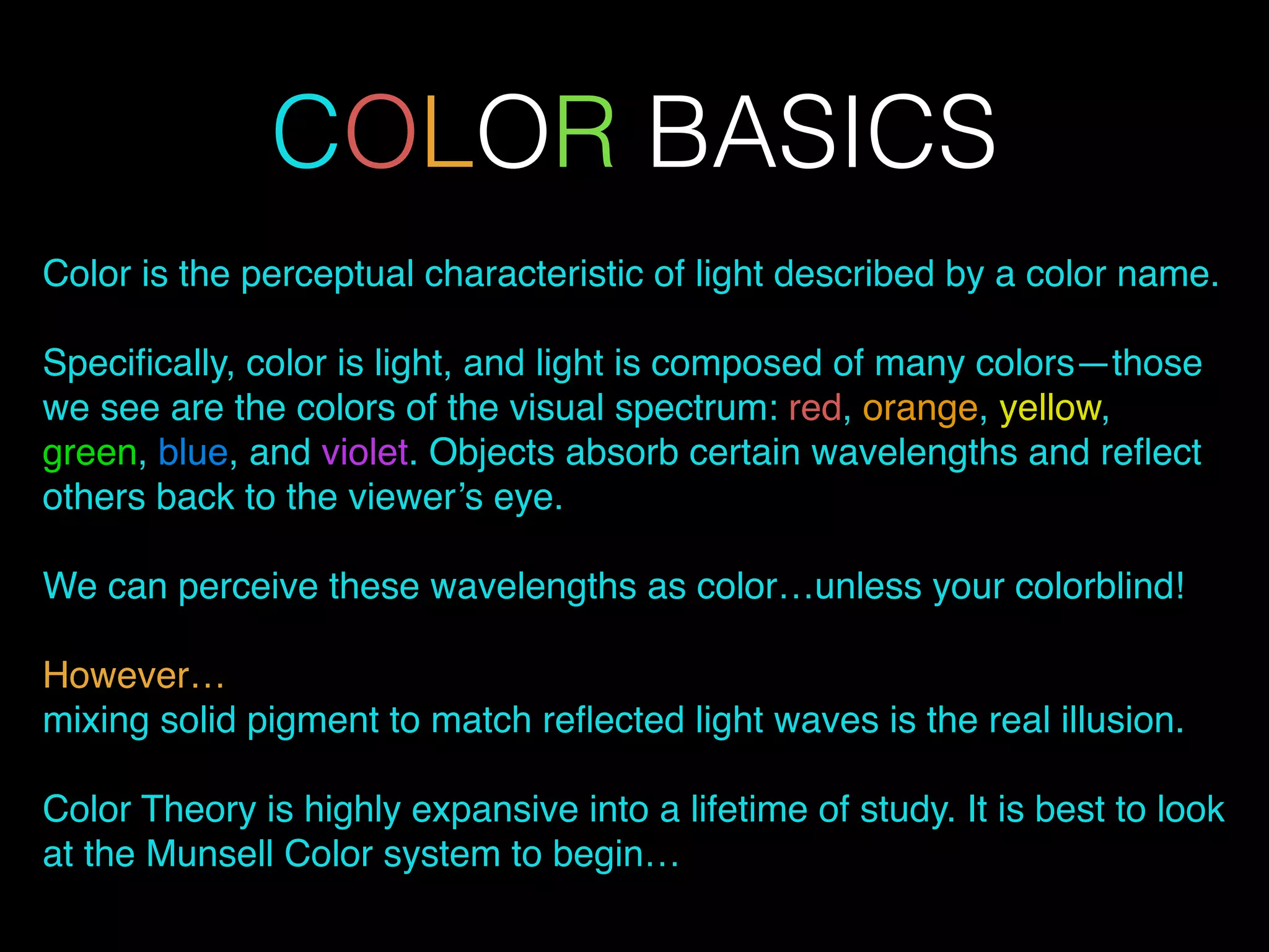 Basic color theory for Painting | PDF
