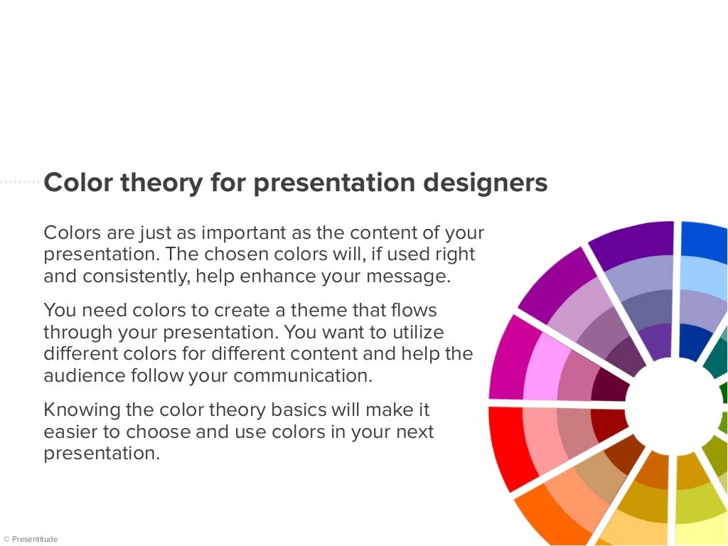 The basics of the color wheel for presentation design