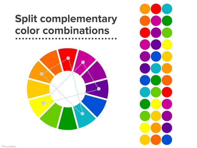 How to use the color wheel to create colorful presentations | PPT