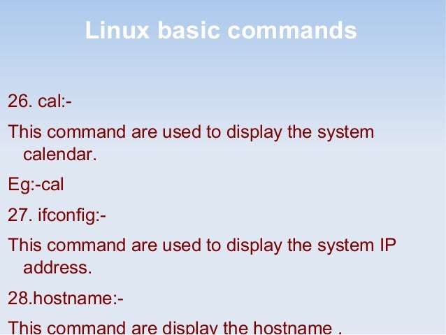 Basic command ppt